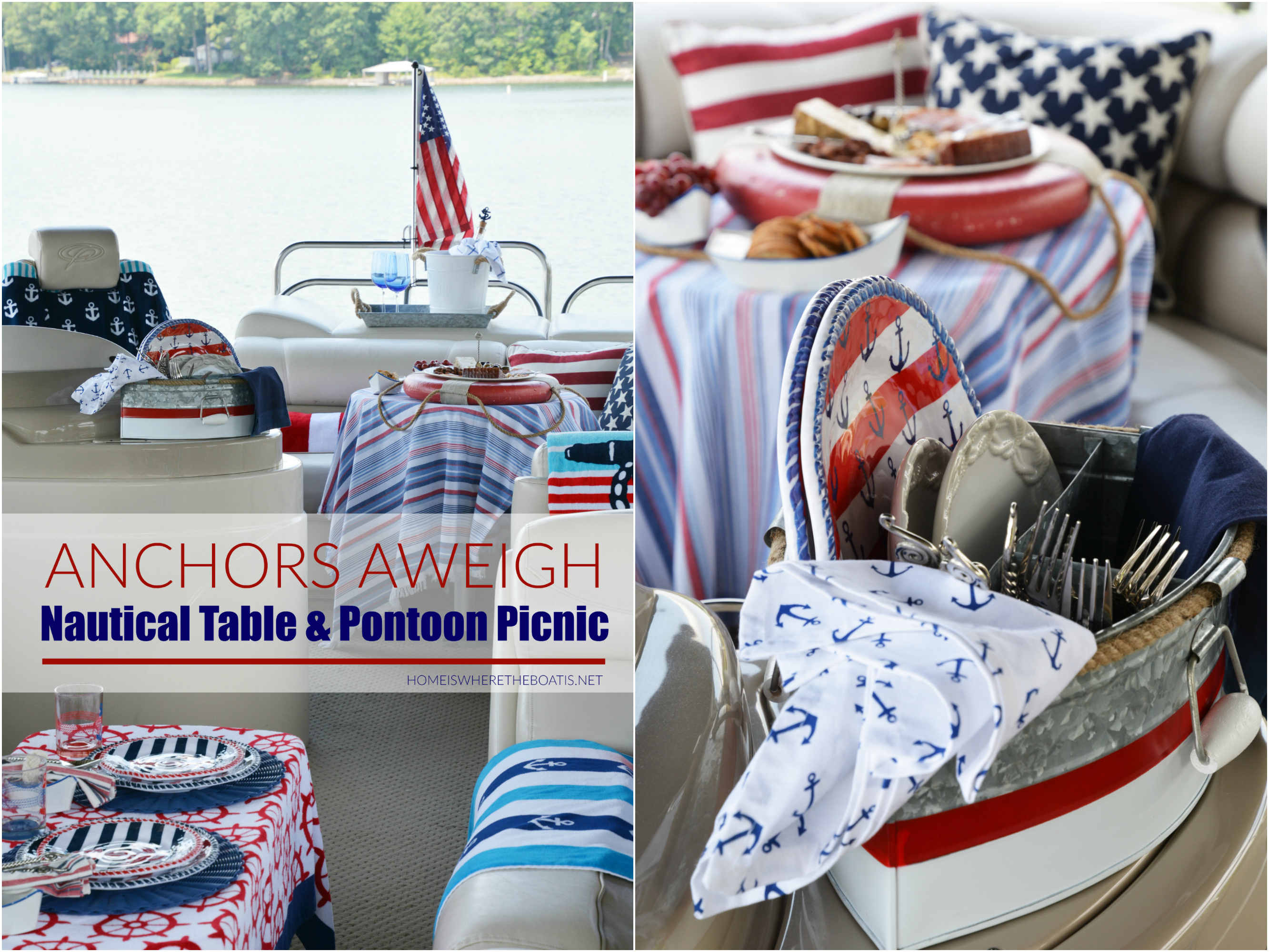 Nautical Table & Pontoon Picnic – Home is Where the Boat Is