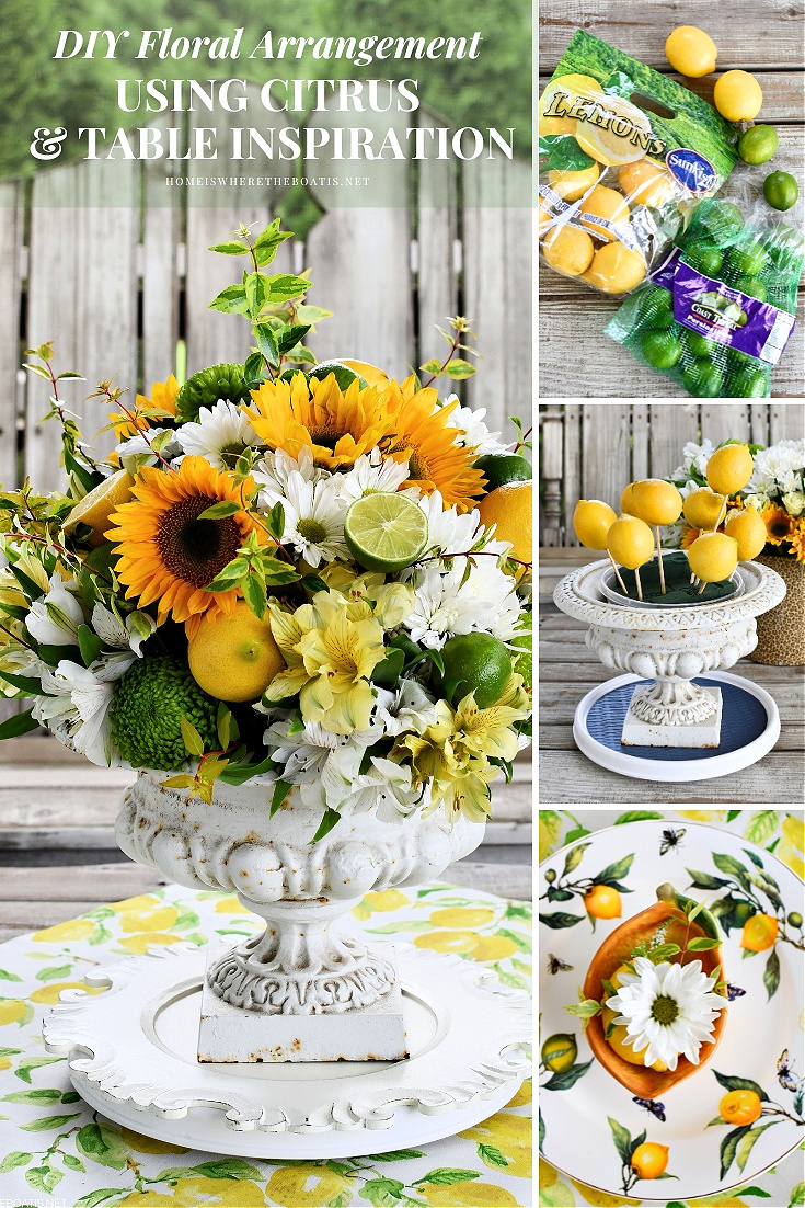 diy floral arrangement with citrus.1 – Home is Where the Boat Is